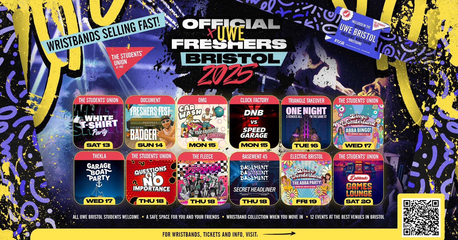 UWE Bristol Freshers Week 2025 - Official Events & Tickets | Bristol ...